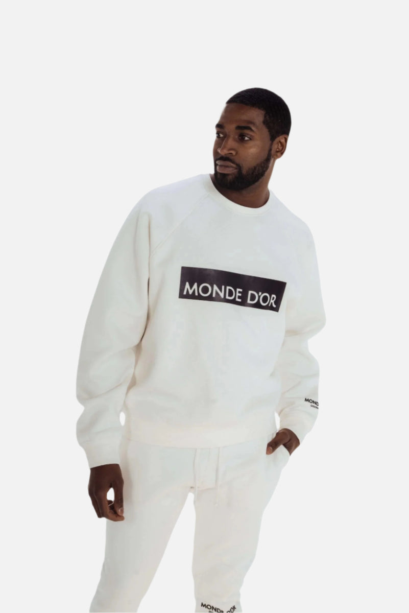 Men's Cream Essential Jumper | Monde D'or
